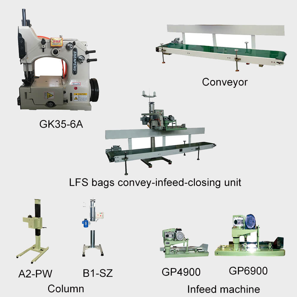 LFS Convey-Infeed-Closing Bag Closer Machine System - Buy bag closer ...